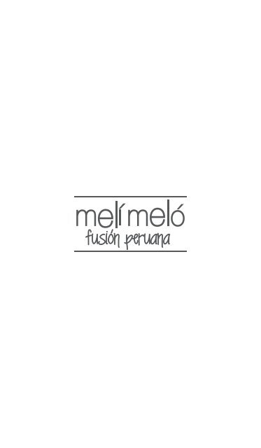 Melí Meló - Menú