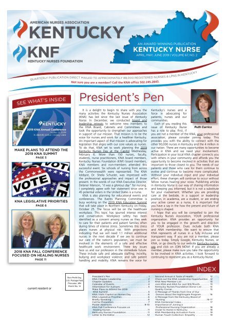 Kentucky Nurse - April 2019