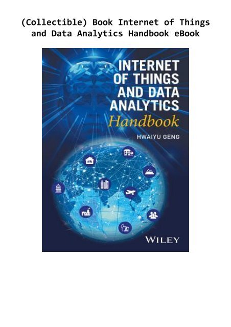 (Collectible) Book Internet of Things and Data Analytics Handbook eBook