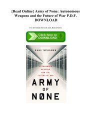 [PDF] Download Army of None: Autonomous Weapons and the Future of War ...