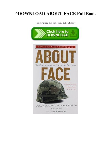 ^DOWNLOAD [PDF] ABOUT-FACE Full Book