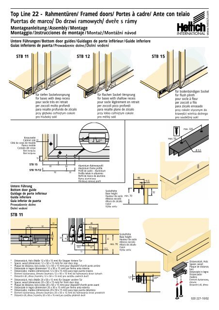 Top Line 22 - Rahmentüren/ Framed doors/ Portes à cadre ... - Hettich