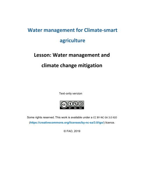 Lesson3_Water management for CSA