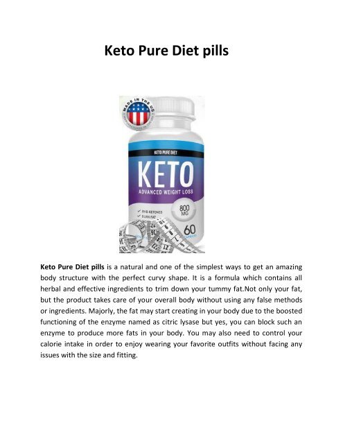 Keto Pure Diet pill1