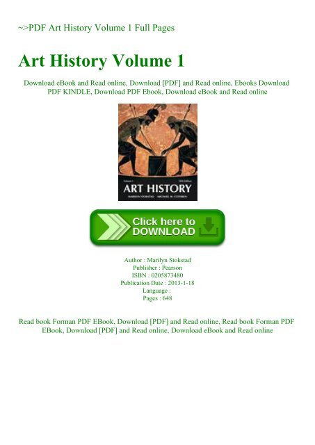 ~PDF Art History Volume 1 Full Pages