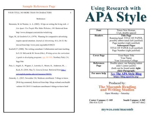 APA Quick Booklet March 2019