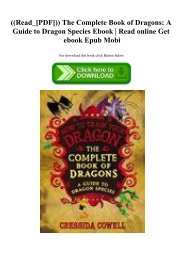 PDF The Complete Book of Dragons: A Guide to Dragon Species (How to ...