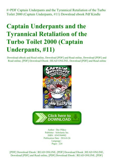 #PDF Captain Underpants and the Tyrannical Retaliation of the Turbo ...