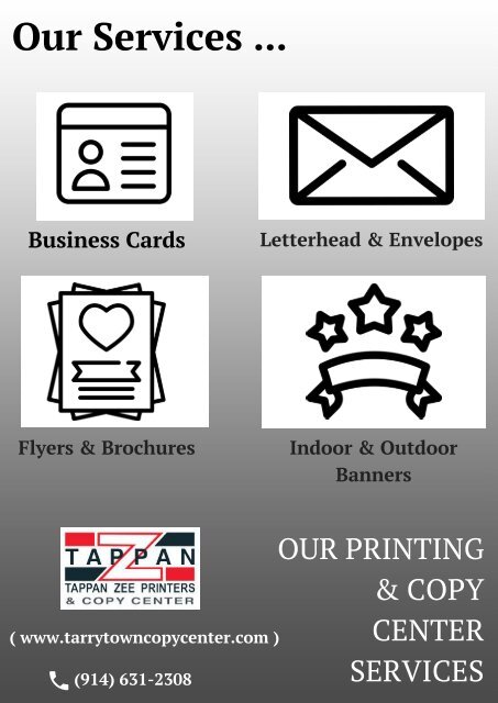 Printing & Copy Center Services