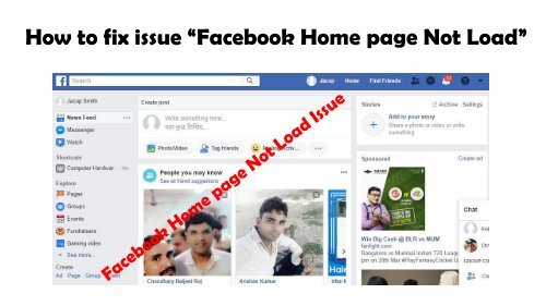 How to FIX "Facebook Home Page Not load" Issue