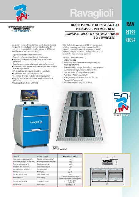 RAV RT122 RT094 - Ravaglioli