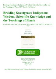 [PDF] Braiding Sweetgrass: Indigenous Wisdom, Scientific Knowledge