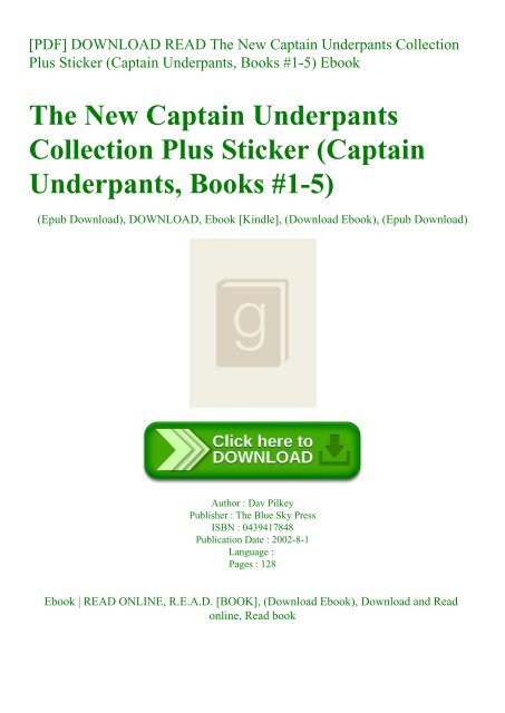 [PDF] DOWNLOAD READ The New Captain Underpants Collection Plus Sticker ...
