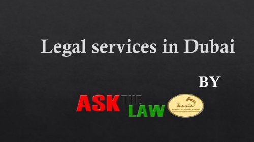 Legal Service in Dubai