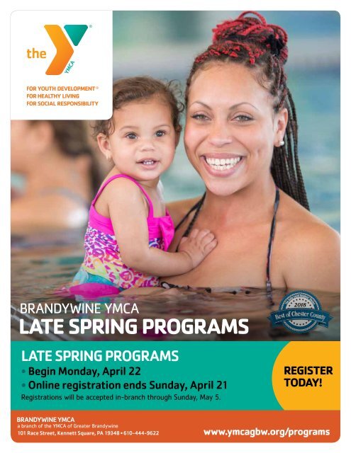 Brandywine YMCA Late Spring Programs - 2019