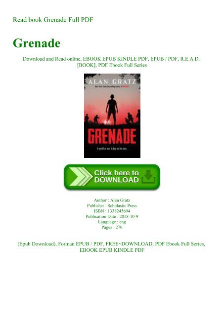 Read book Grenade Full PDF