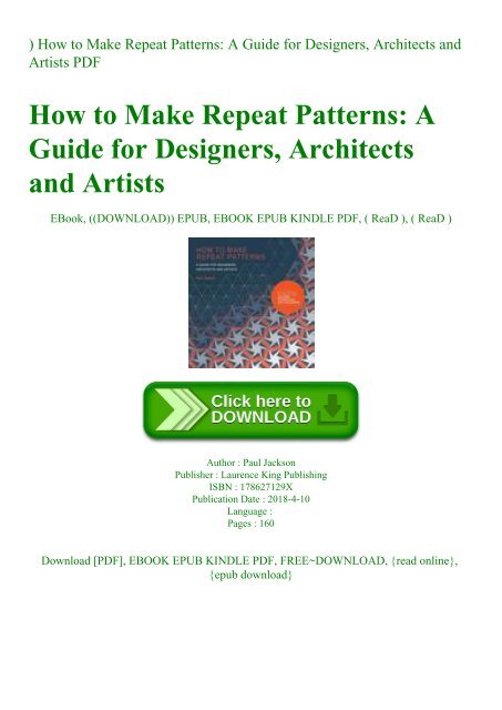 ^DOWNLOAD-PDF) How to Make Repeat Patterns A Guide for Designers ...
