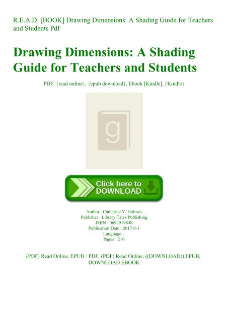 R.E.A.D. [BOOK] Drawing Dimensions A Shading Guide for Teachers and ...