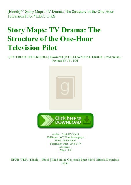 [Ebook]^^ Story Maps TV Drama The Structure of the One-Hour Television ...