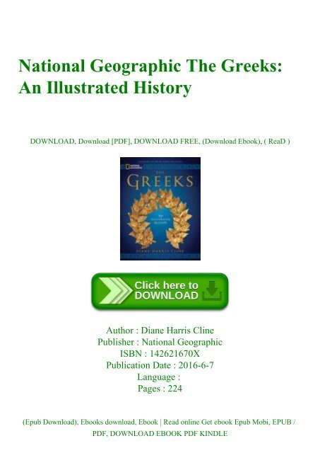 PDF) National Geographic The Greeks An Illustrated History eBook PDF