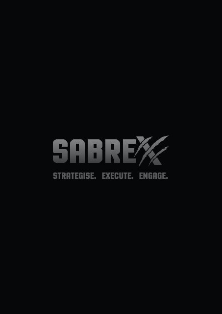 Sabre X Brochure