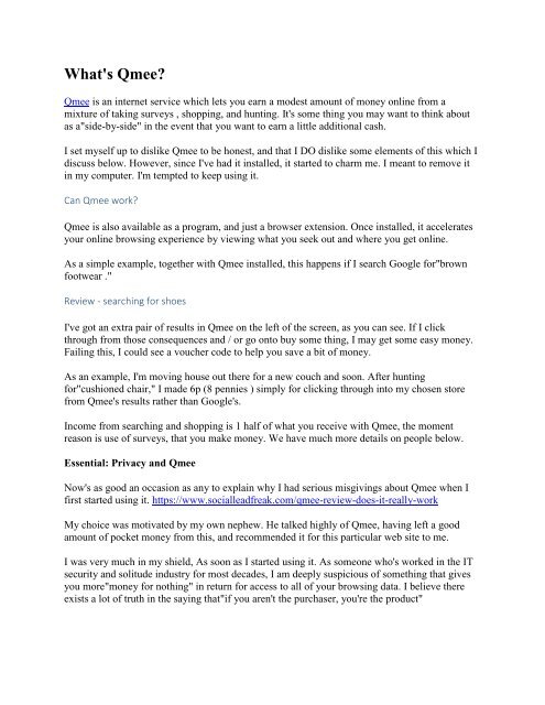 Qmee Review: Is Qmee A Scam or Actually Legit?