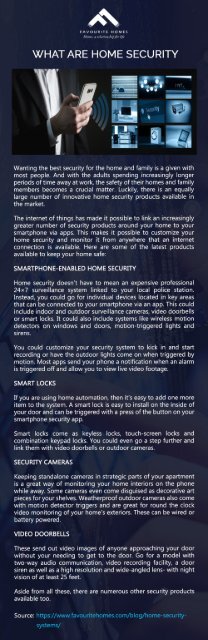 Home Security System Trends