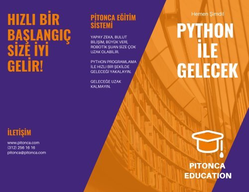 Python ile Programlama 3lü broşur