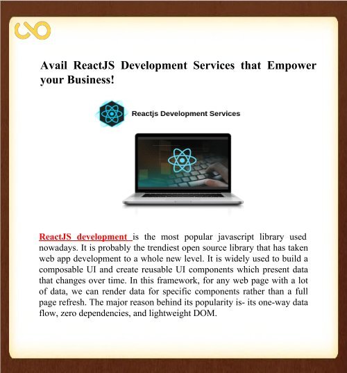 Reactjs Development Services