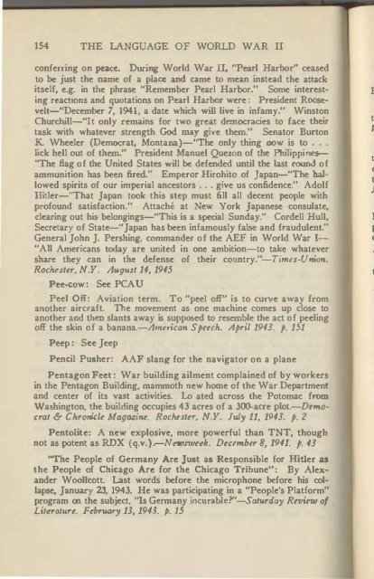 154 THE LANGUAGE OF WORLD