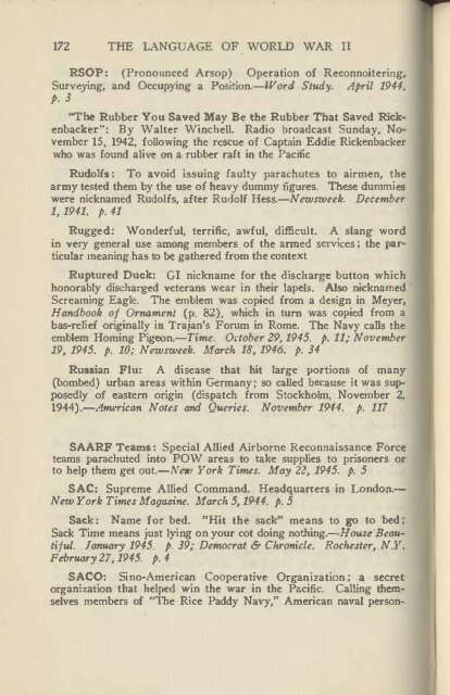 172 THE LANGUAGE OF WORLD