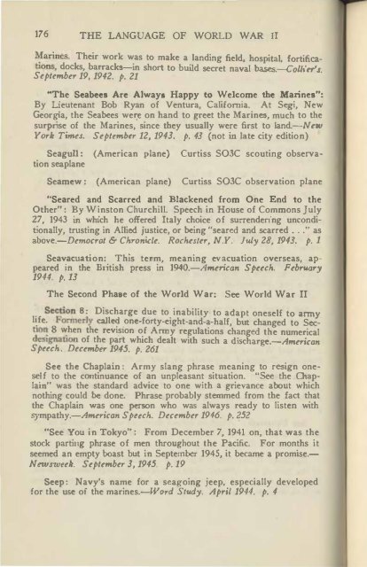 176 THE LANGUAGE OF WORLD