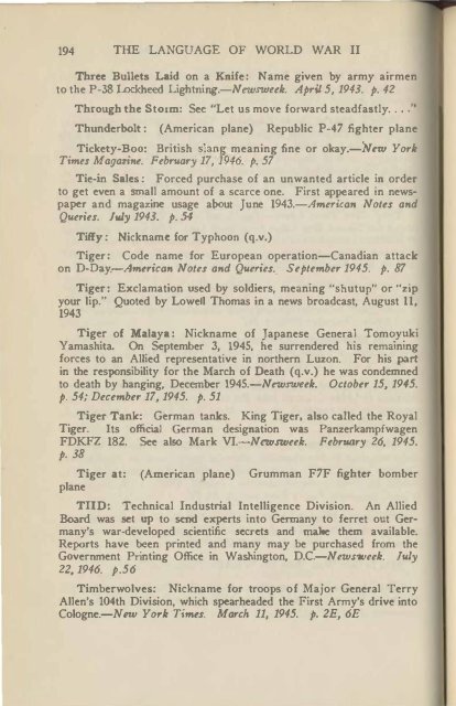 194 THE LANGUAGE OF WORLD