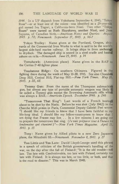 196 THE LANGUAGE OF WORLD