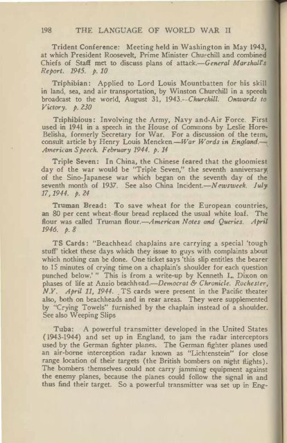 198 THE LANGUAGE OF WORLD