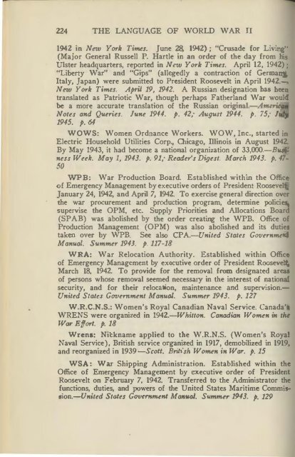 224 THE LANGUAGE OF WORLD