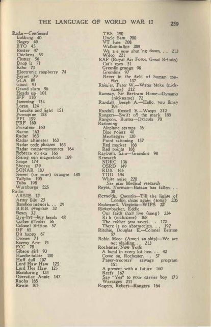 258 THE LANGUAGE OF WORID