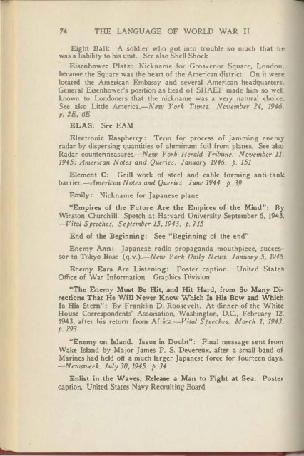 74 THE LANGUAGE OF WORLD