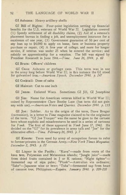 92 THE LANGUAGE OF WORLD