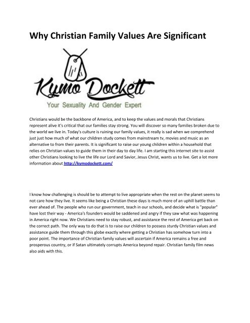 5 traditional family values