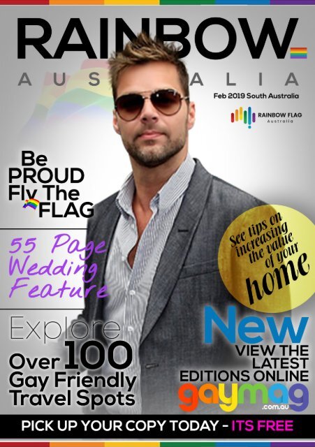 RAINBOW FLAG - SOUTH AUSTRALIA FEBRUARY 2019