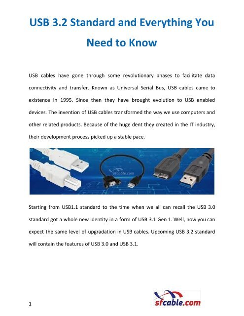 USB 3.2 Standard and Everything You Need to Know