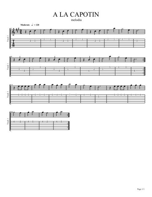 A LA CAPOTIN guitarra