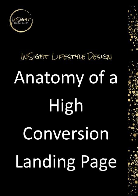 Anatomy of a High Conversion Landing Page V1.0 April 2019