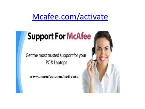 Mcafee.com activate