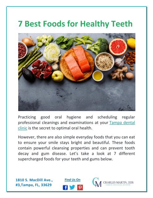 7 Best Foods for Healthy Teeth