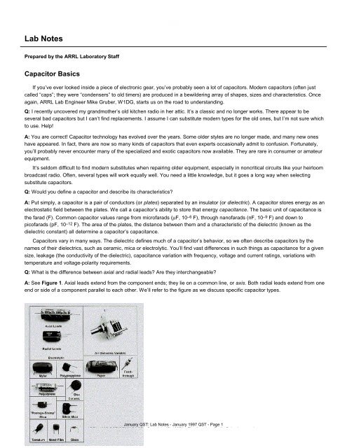 Capacitor Basics