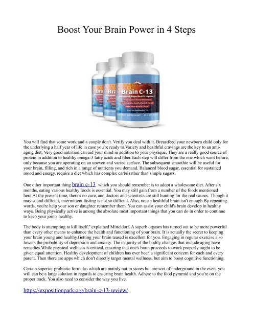 Boost Your Brain Power in 4 Steps