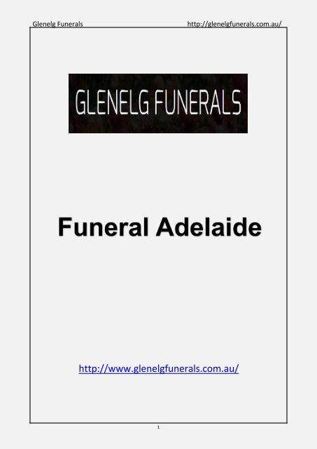 Funeral Adelaide