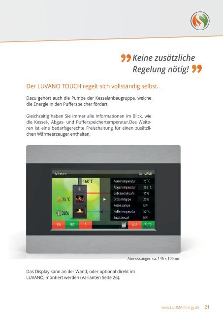 LUVANO ® TOUCH Intellige